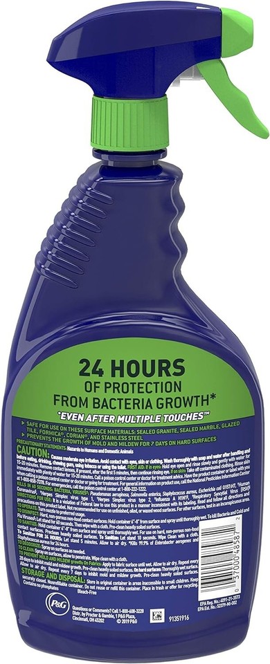 2X Microban 24 Hour Multi-purpose Cleaner and Sanitizing Spray Fresh ...