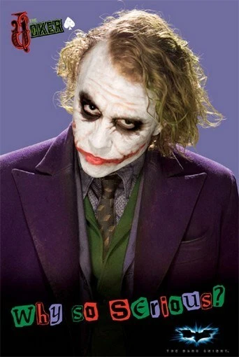 Heath Ledger Joker Why So Serious