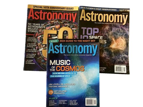 Astronomy Magazine Lot of 3 February August December 2023 | eBay