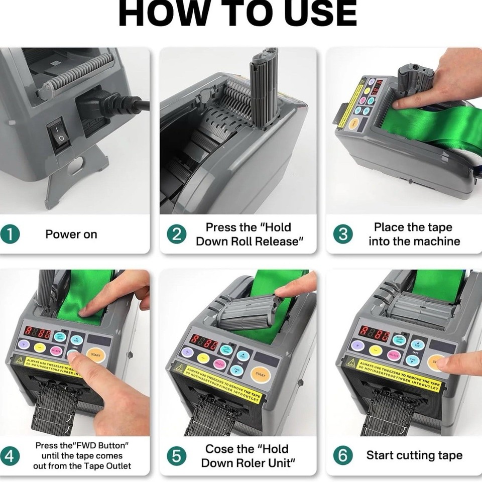 ZCUT-9 Automatic Tape Cutting Machine Paper Cutter Tape Packaging ...