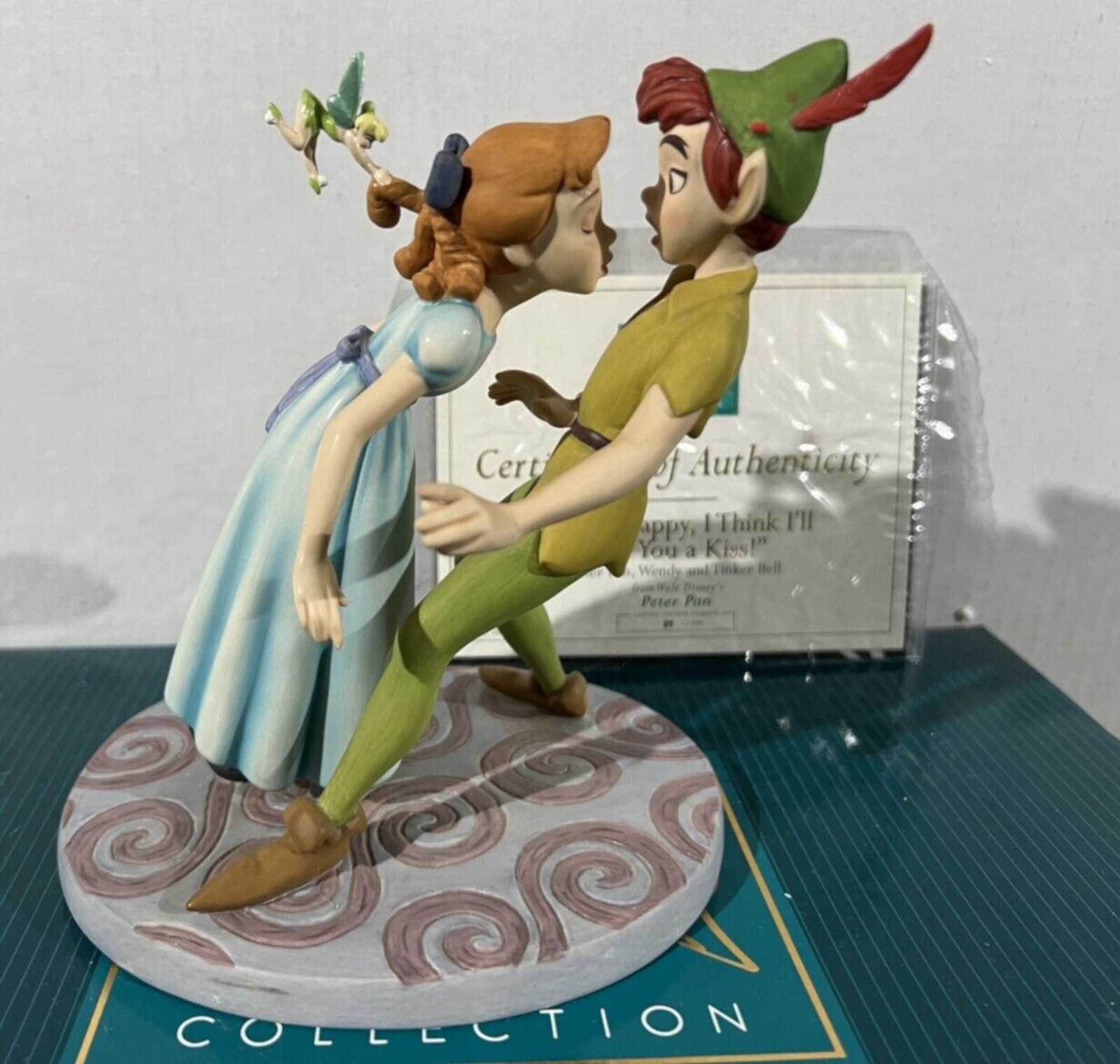 Tinkerbell And Peter Pan Kissing