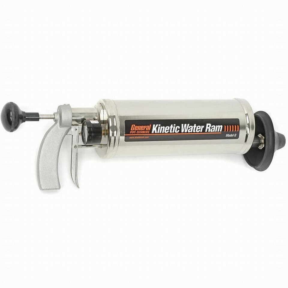 General Wire Kinetic Water Ram Drain Cleaner Standard Kit with Toilet ...