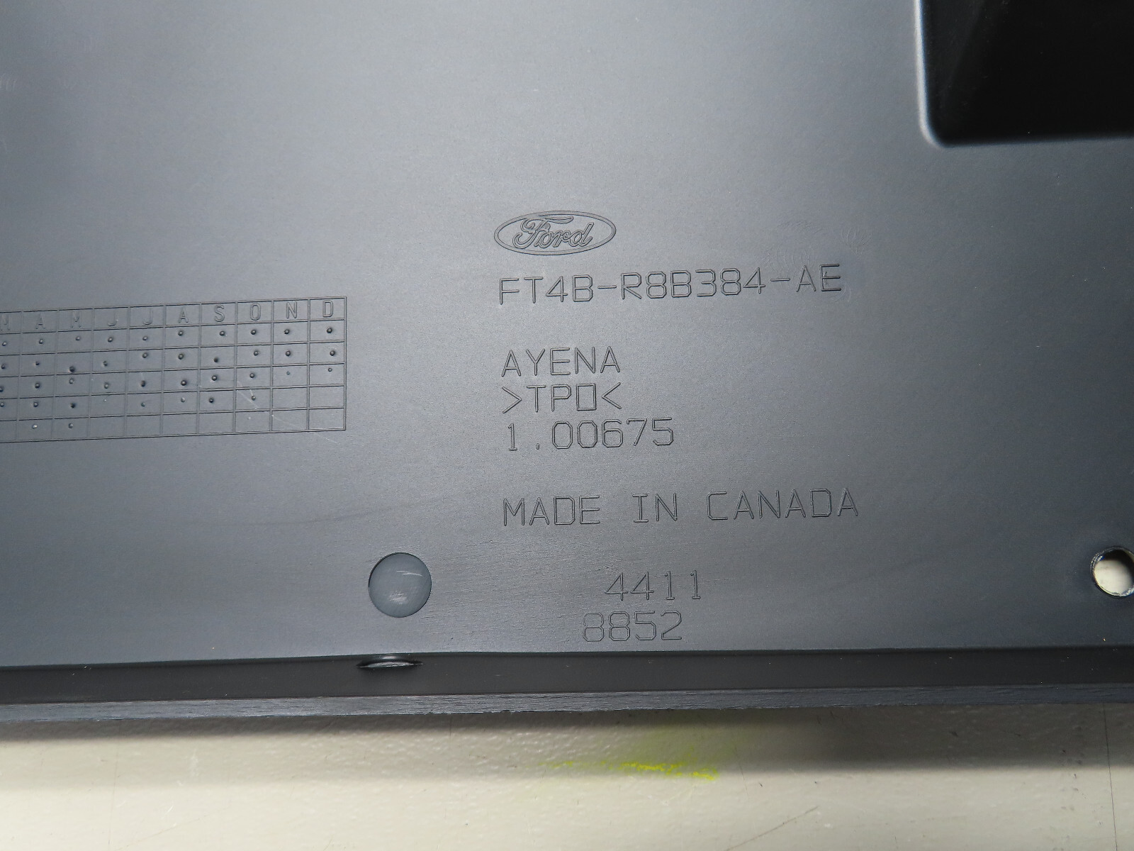 2015-2018 FORD EDGE FRONT BUMPER SPLASH SHIELD GUARD COVER OEM FT4B ...