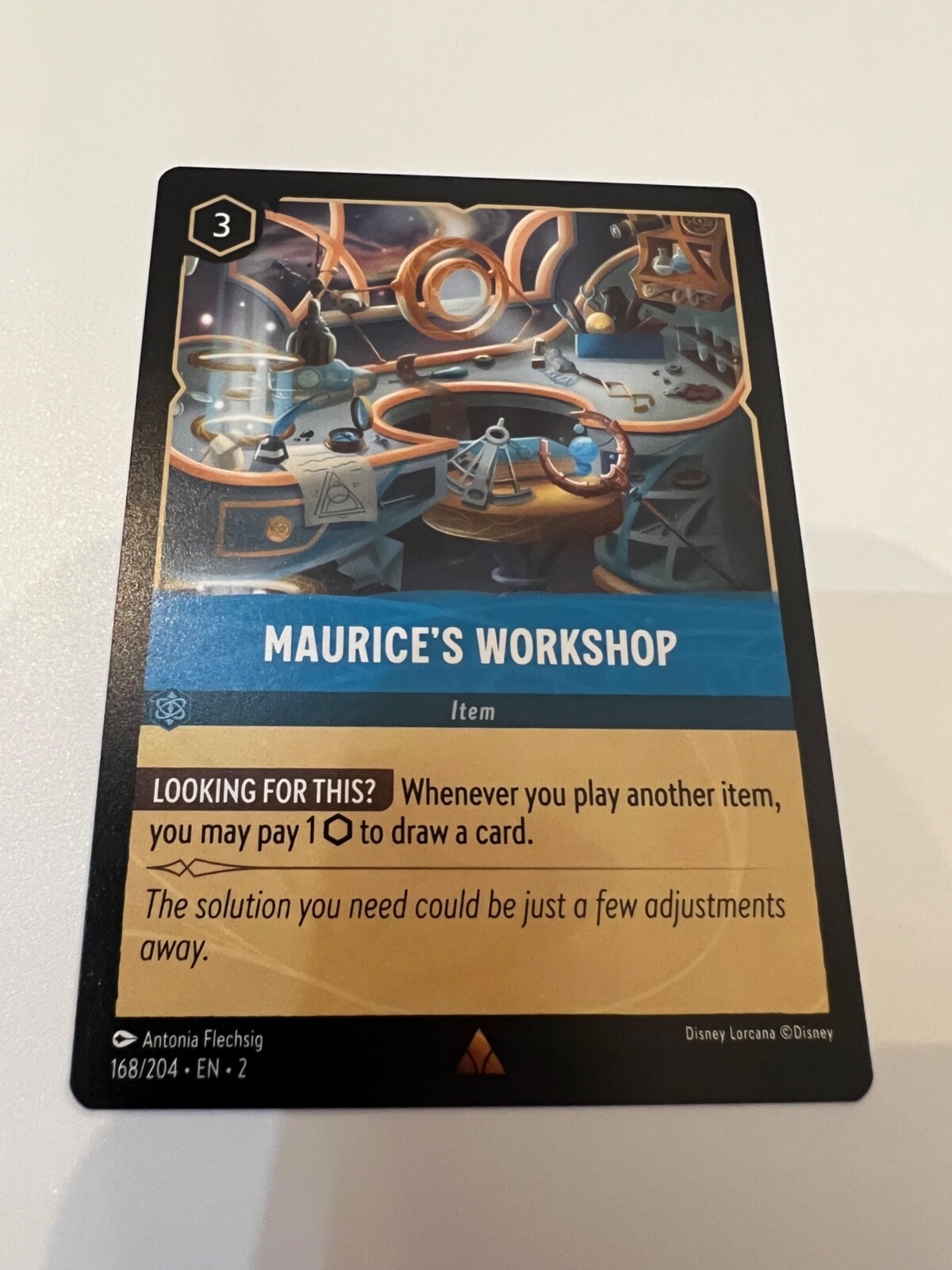 Disney Lorcana Rise of Floodborn 168/204 Maurice's Workshop Rare Non Foil | eBay