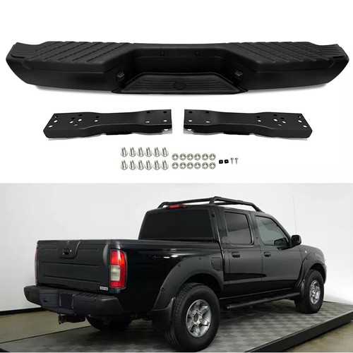 For 1998-2004 Frontier Rear Step Bumper Black Full Assy With Bracket ...