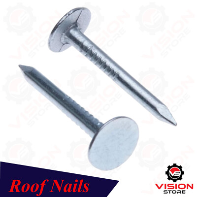 CLOUT ROOF SHED FELT NAILS GALVANISED LARGE HEAD CORROSION RESISTANT ...