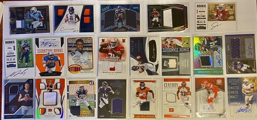 HUGE Football Sport Card Auto Patch Select National Treasures ...