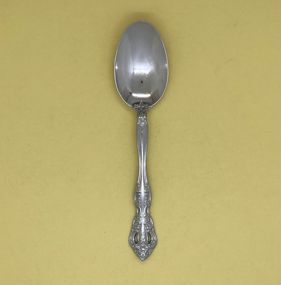 ONEIDA HEIRLOOM CUBE MICHELANGELO GLOSSY STAINLESS FLATWARE FLORAL ...