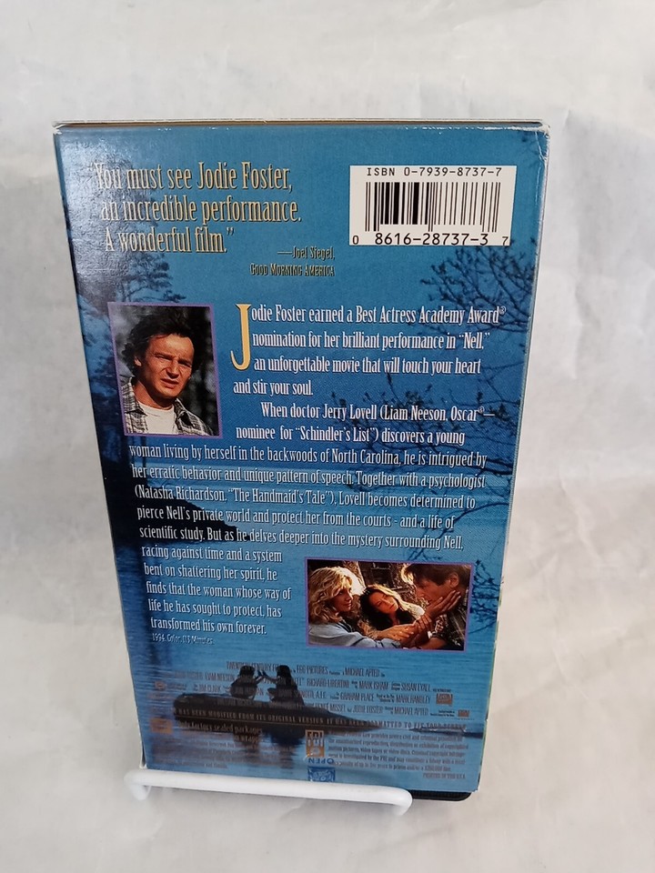 Nell VHS Video Tape Jodie foster 1995 movie 86162873737| eBay