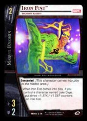 VS System: Iron Fist, Danny Rand [Played] VS: Marvel Knights TCG CCG ...