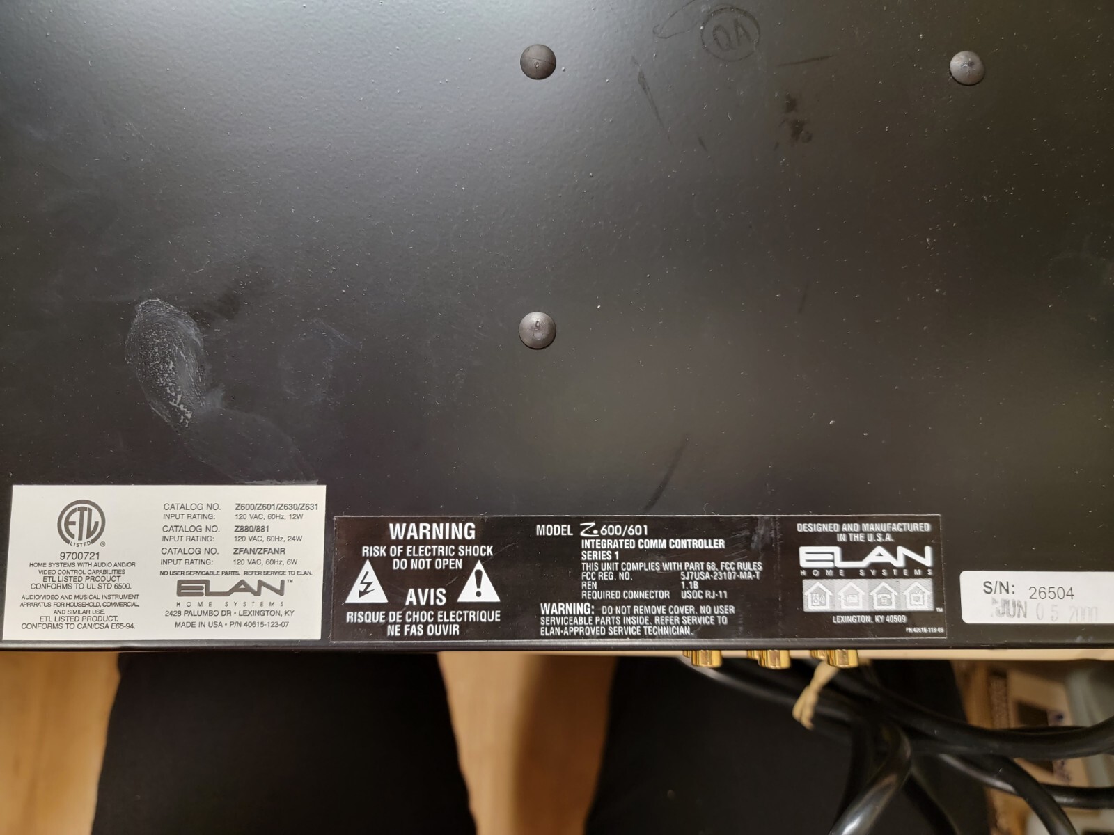 ELAN Z 600/601 Integrated Comm Controller Series 1 | eBay