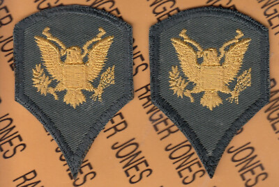 US Army WAC E-4 Specialist Fourth Class Spec-4 Class A ~3.25" patch set ...