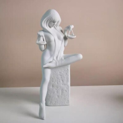 Twelve Constellations Libra Ceramics Art Statue Model Toys Royal ...