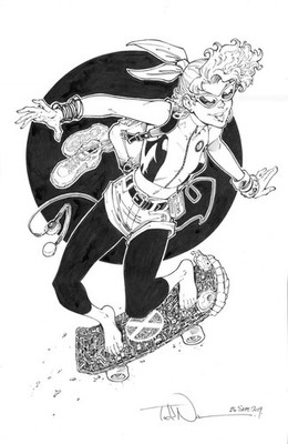 Todd Nauck Boom-Boom & Warlock 11x17 Inked Original Art Signed New ...