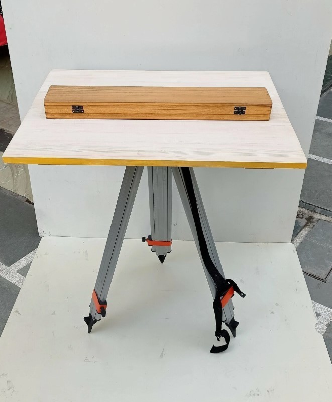 Survey Wooden Plane Table With Aluminum Stand And Complete With All ...