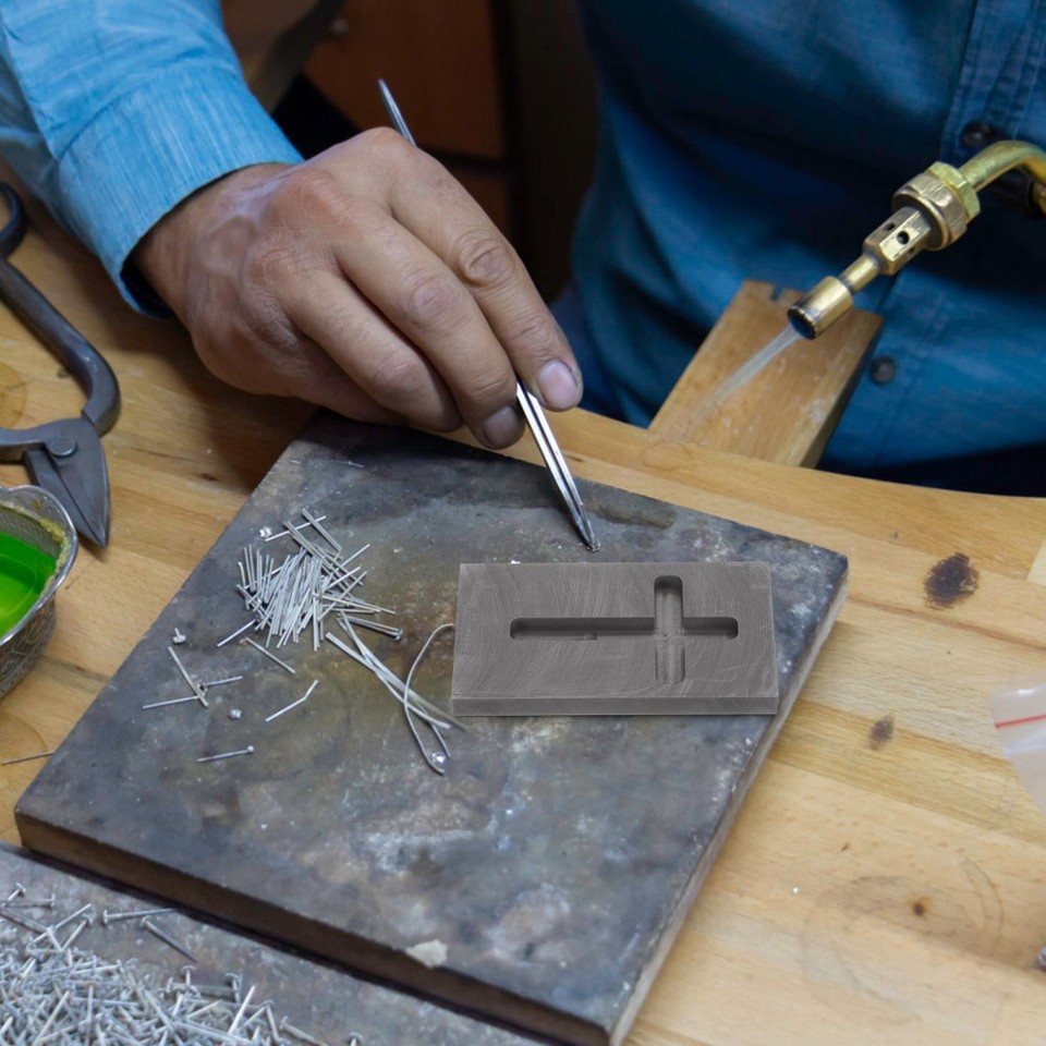 Cross Shape Graphite Ingot Molds for Melting and Casting Jewelry Metal ...