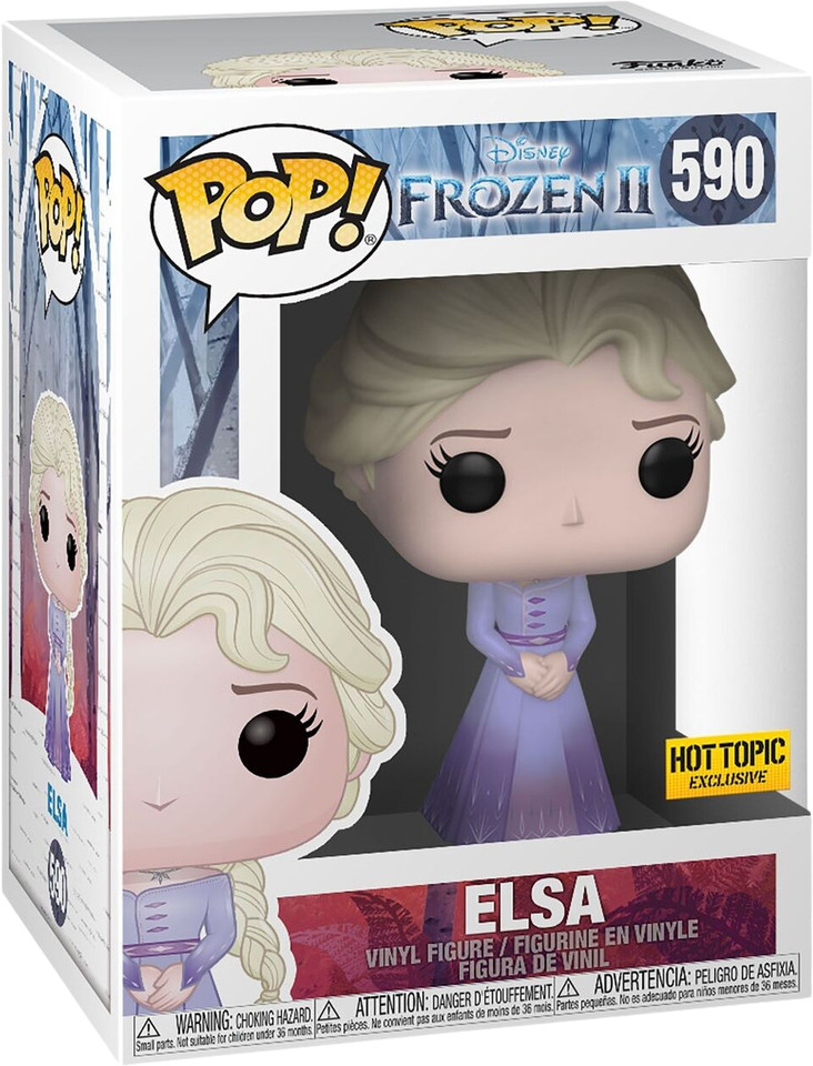 Funko Pop! Vinyl: Disney - Elsa - Hot Topic (HT) (Exclusive) #590 ...