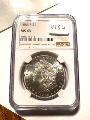 #A4556,Morgan Silver Dollar NCG 1885 S MS63 Key Date | eBay