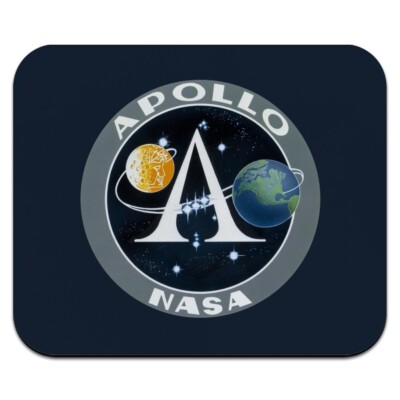 NASA Apollo Space Program Patch Low Profile Thin Mouse Pad Mousepad | eBay