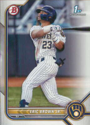 2022 Bowman Draft #BD-48 Eric Brown Jr. Milwaukee Brewers Baseball | eBay