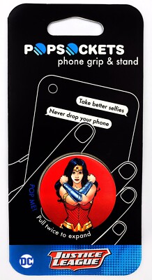 Authentic Popsockets Wonder Woman Justice League Phone Grip PopSocket ...