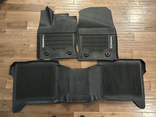 22-24 Toyota Tundra Crew Max All Weather Floor Liner Mats Genuine PT206 ...