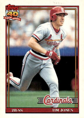 1991 Topps #262 Tim Jones Micro - ST. Louis Cardinals | eBay