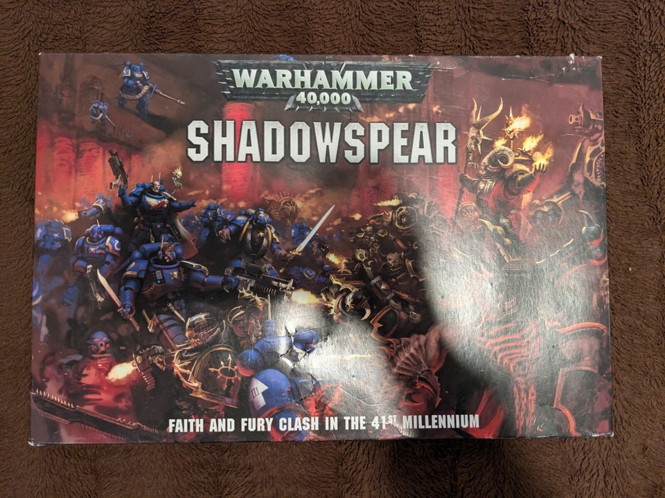 warhammer 40k shadowspear chaos and space marines box new in box out of ...