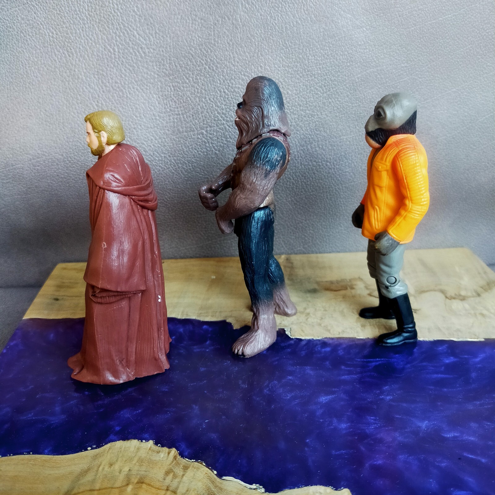 2005 Star Wars OBI-WAN KENOBI 1997 Chewbacca 2002 Ponda Baba Hasbro ...