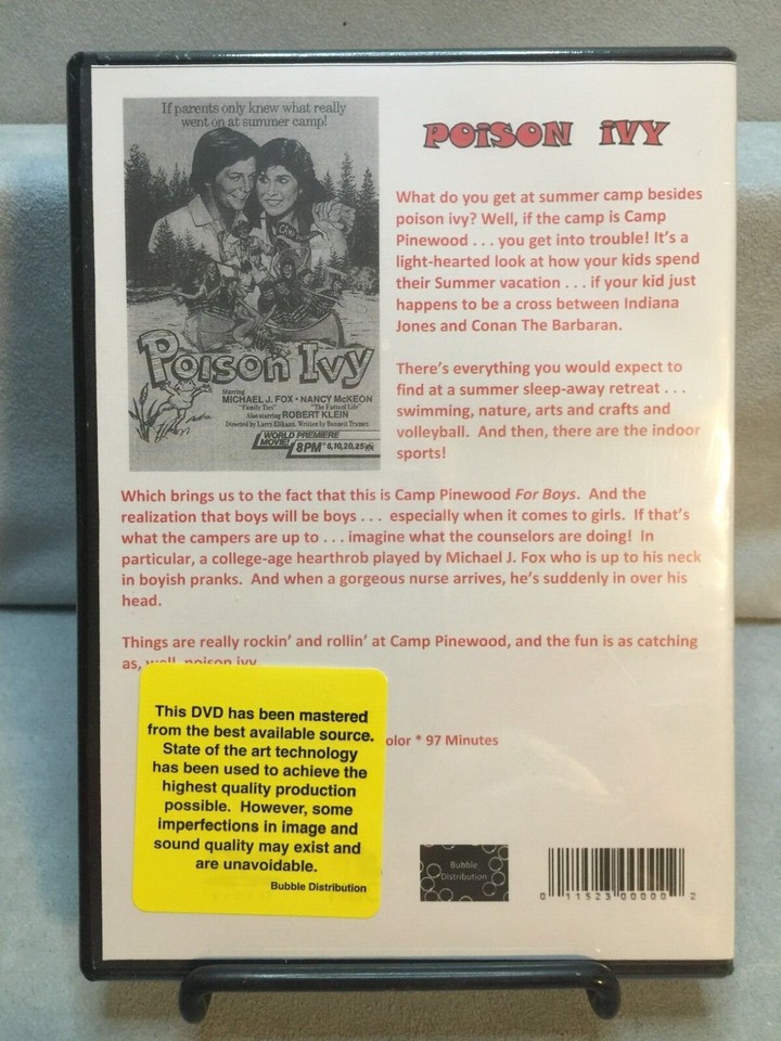Poison Ivy (1985) TV Movie - Michael J. Fox, Nancy McKeon - New DVD ...