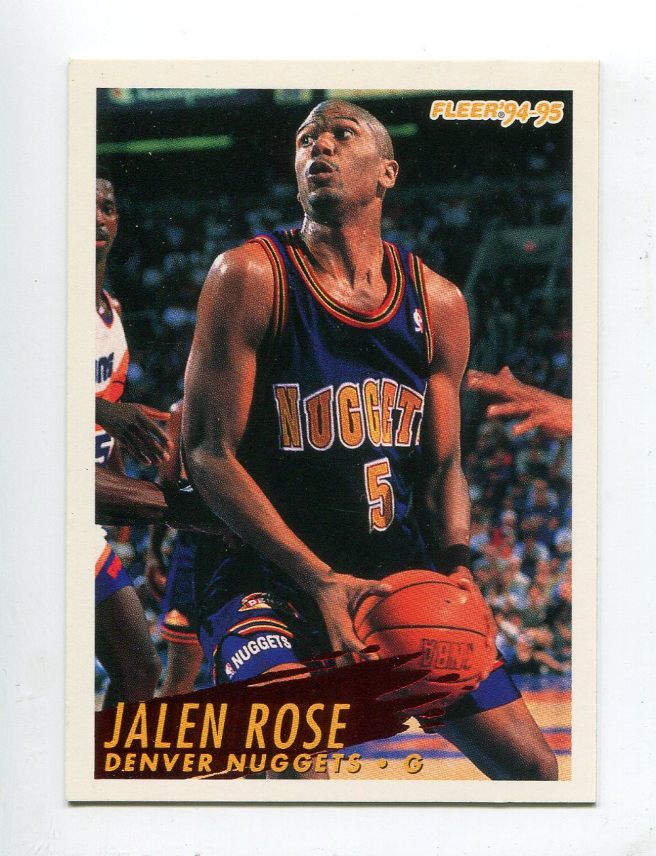 1994-95 Fleer #276 Jalen Rose Denver Nuggets Rookie | eBay