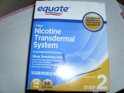 Equate Clear Nicotine Transdermal System Stop Smoking Aid Patches - 02/ ...