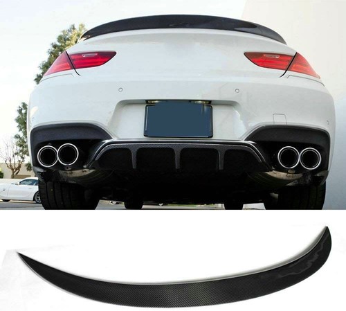 MP M STYLE CARBON FIBER REAR TRUNK SPOILER For BMW 6 Series M6 F12 F13 ...