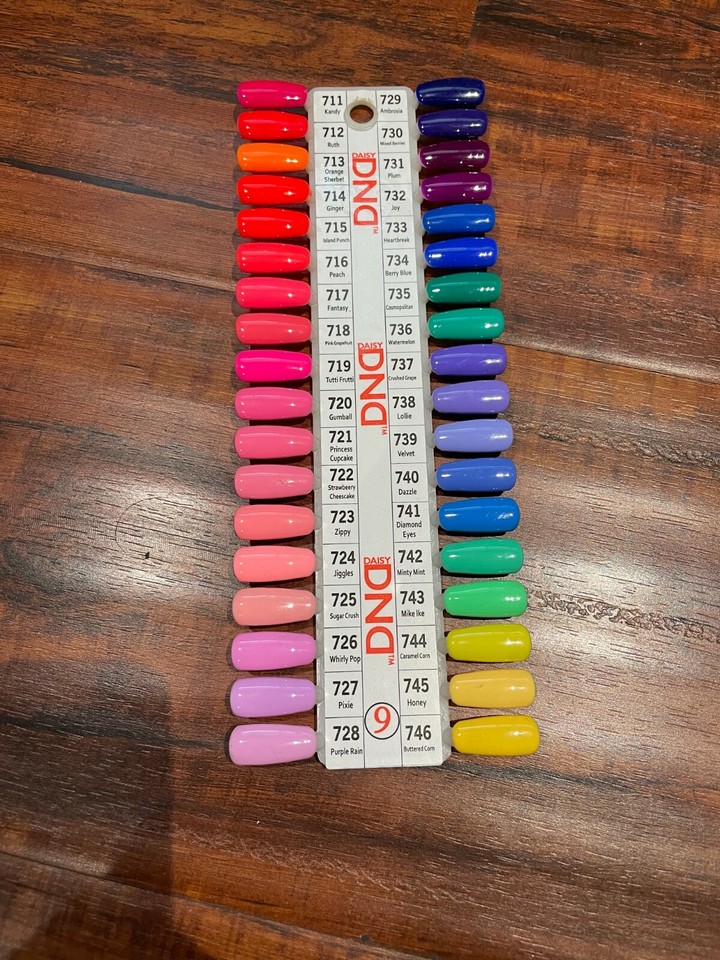 DC&DND Daisy Color Chart Gel Polish Color Sample Chart Palette Display ...