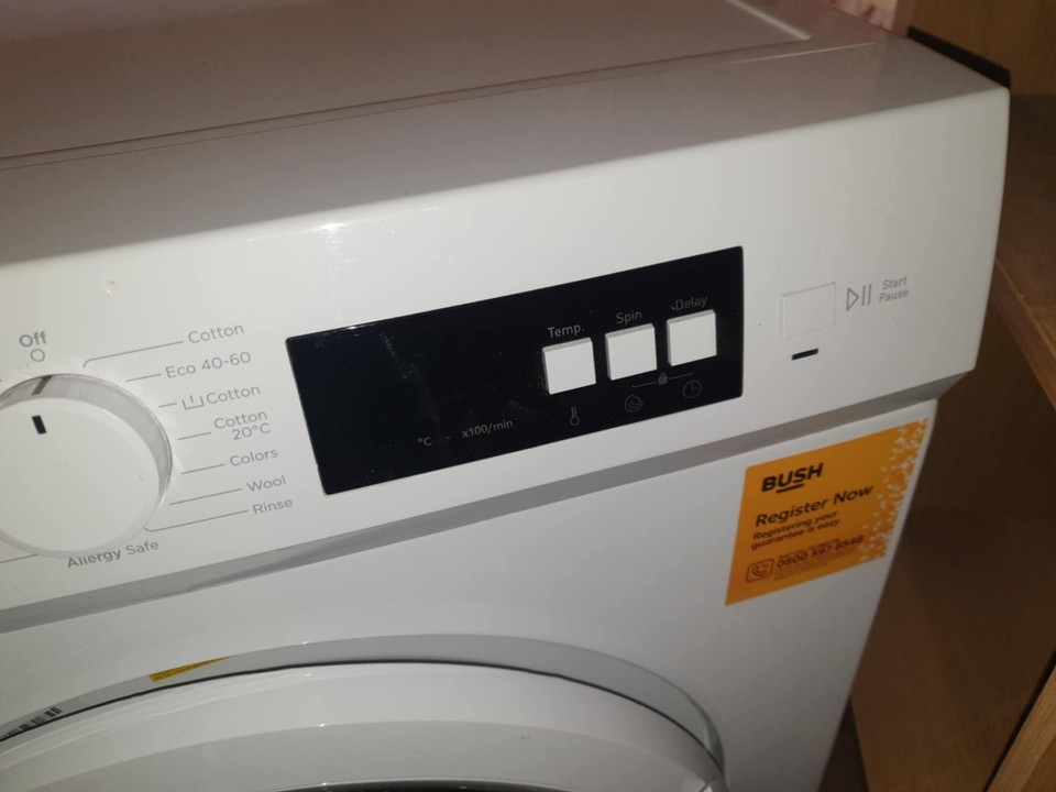 Bush WMT0712EW 7kg 1200 Spin Washing Machine White | eBay UK