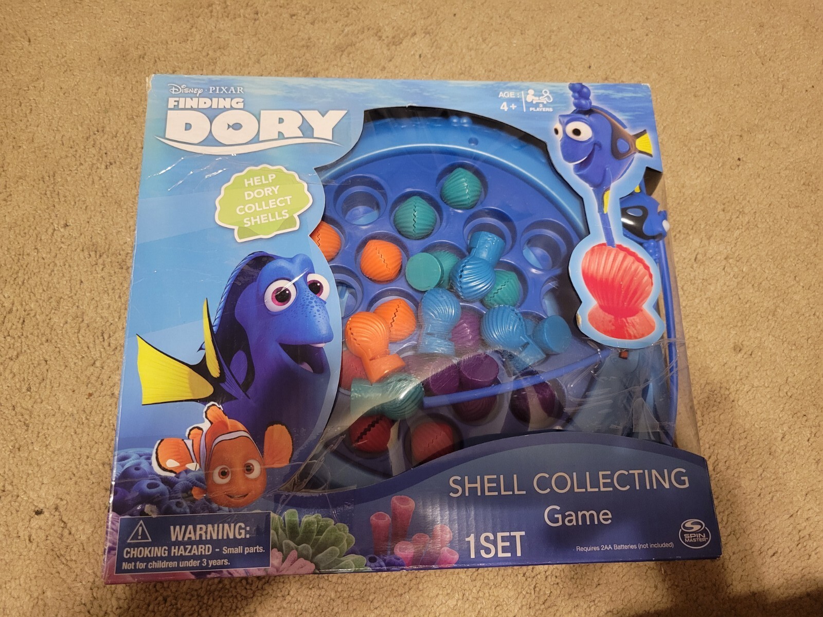 FINDING DORY shell collecting game 2 player spinning complete DISNEY ...