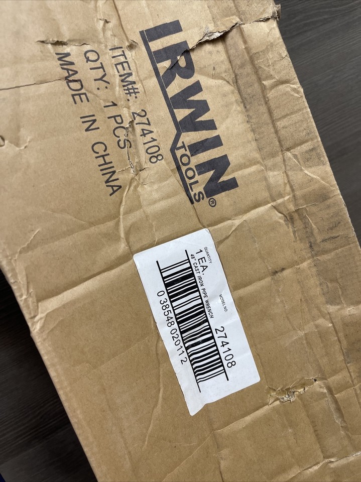 Vise Grip 274108 48 in. Cast Iron Pipe Wrench New | eBay