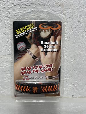 San Francisco Giants Leather Baseball Seam Bracelet - New | eBay