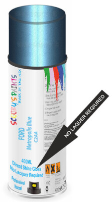 for Ford Focus Metropolis Blue Direct Gloss Shine Aerosol Paint Spray ...