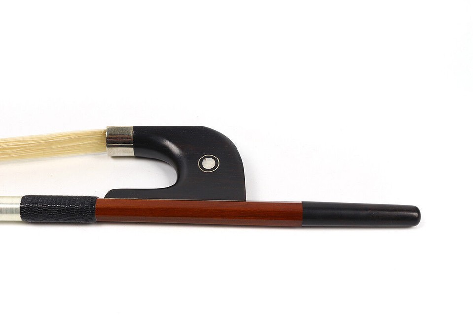 3/4 Double Bass Bow Brazilwood stick Ebony frog Premium bow hair German ...