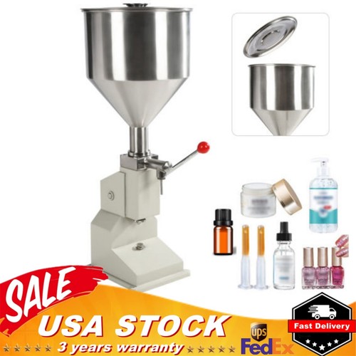 Liquid Filling Machine 5-50ml Manual Cosmetic Cream Lotion Filler ...