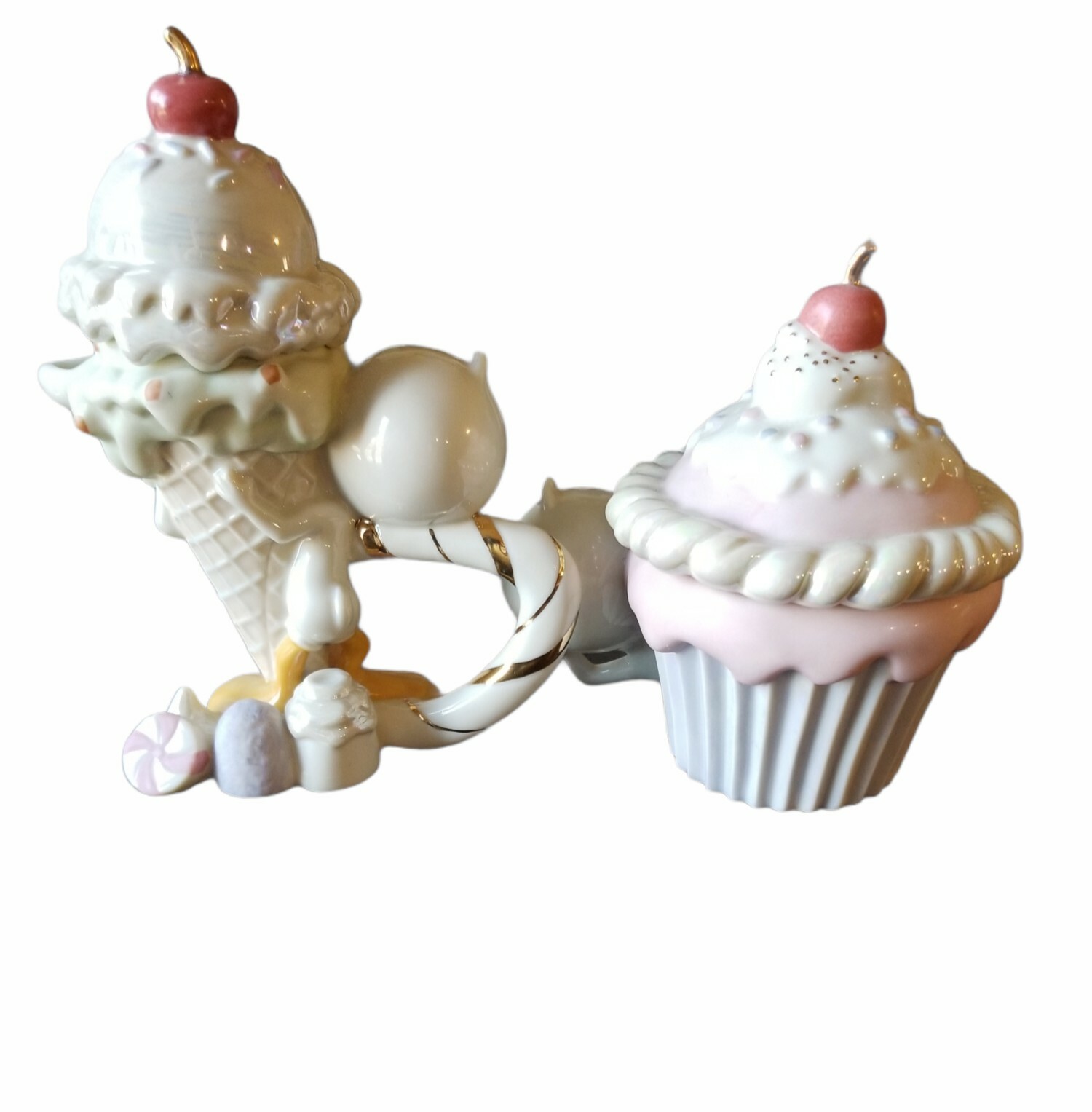 Lennox Ice Cream Cone Looney Tunes Tweety Bird Creamer and Sugar Bowl ...