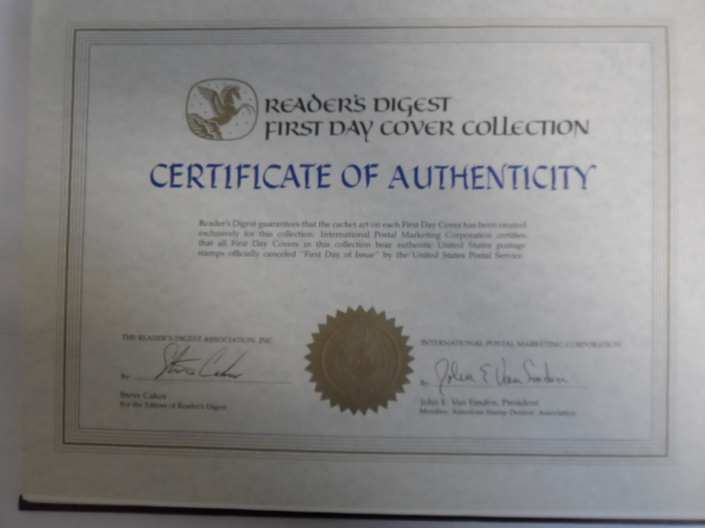 READER'S DIGEST FIRST DAY COVER COLLECTION US STAMPS (SET OF 3 ALBUMS ...