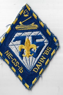 NE-CS-1B Dahn '85 Wood Badge YEL/BLU Bdr. [ND-1442] | eBay