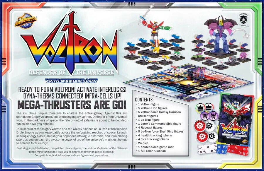 VOLTRON DEFENDER OF THE UNIVERSE BATTLE MINIATURES GAME *Brand New ...