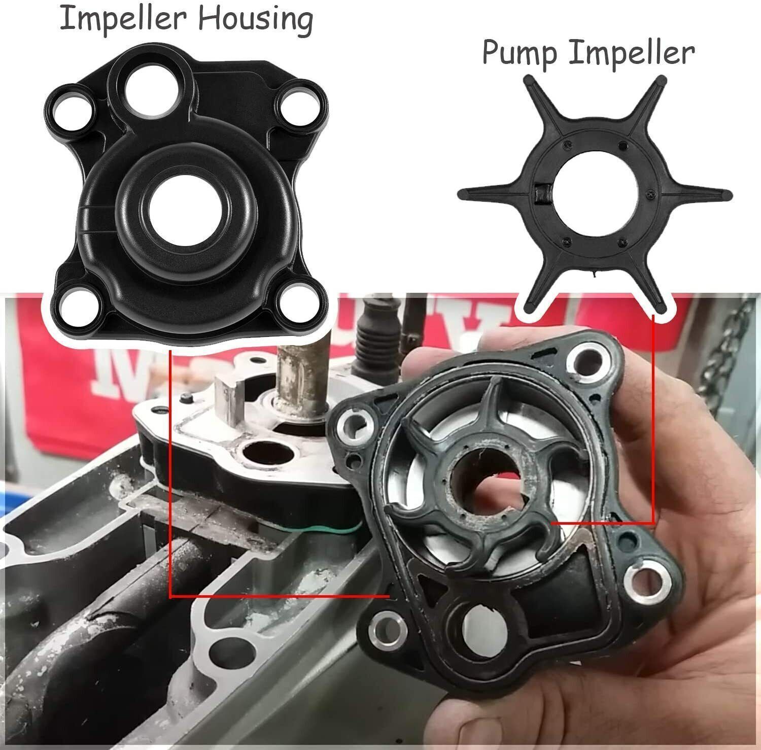 06193-ZV5-020 Outboard Water Pump Impeller Repair Kit For Honda 40 50 ...
