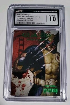 2023 Marvel Fleer Ultra Wolverine Aliases Green Foil A-15 The Fist of ...