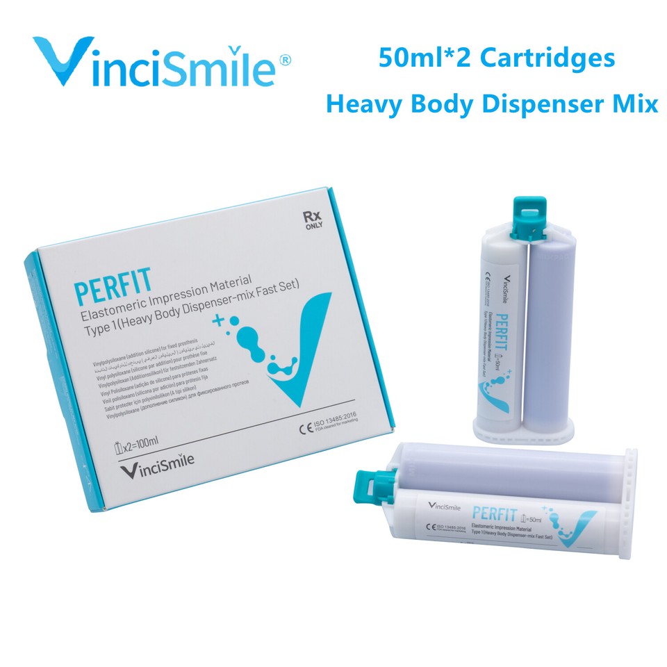 VPS Dental Impression Material Putty Heavy/Regular/Light Body-Fast ...