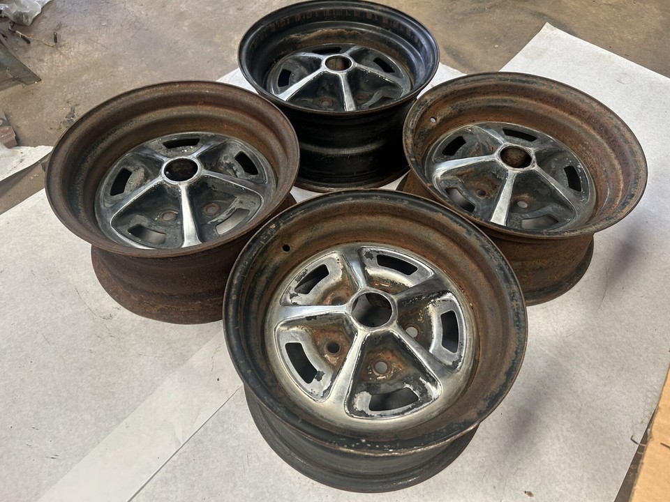 Oldmobile SS1 Magnum Style Rally Wheels 14x7 Cutlass 442 F85 Set Of 4 ...