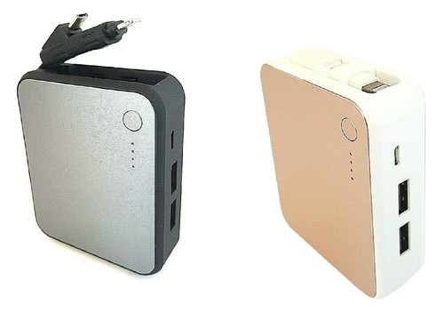 Goji 5200 mAh Power Bank Portable Double Cable Charger for iPhone and ...